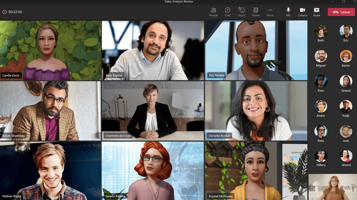 How to create a mesh event in Microsoft Teams